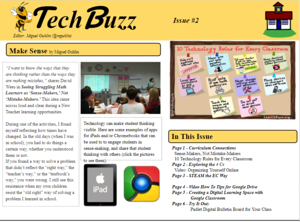 Quick Ideas for Creating a Classroom e-Newsletter • TechNotes Blog