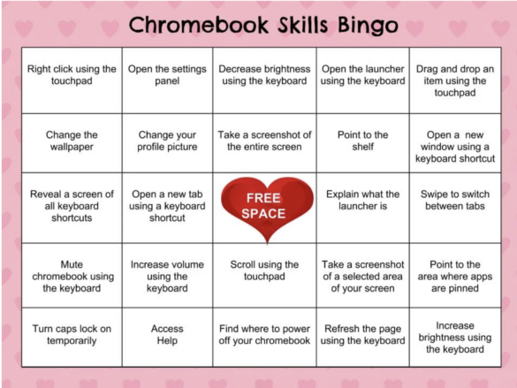 Enhance Your Skills with Chromebook Bingo – TCEA TechNotes Blog