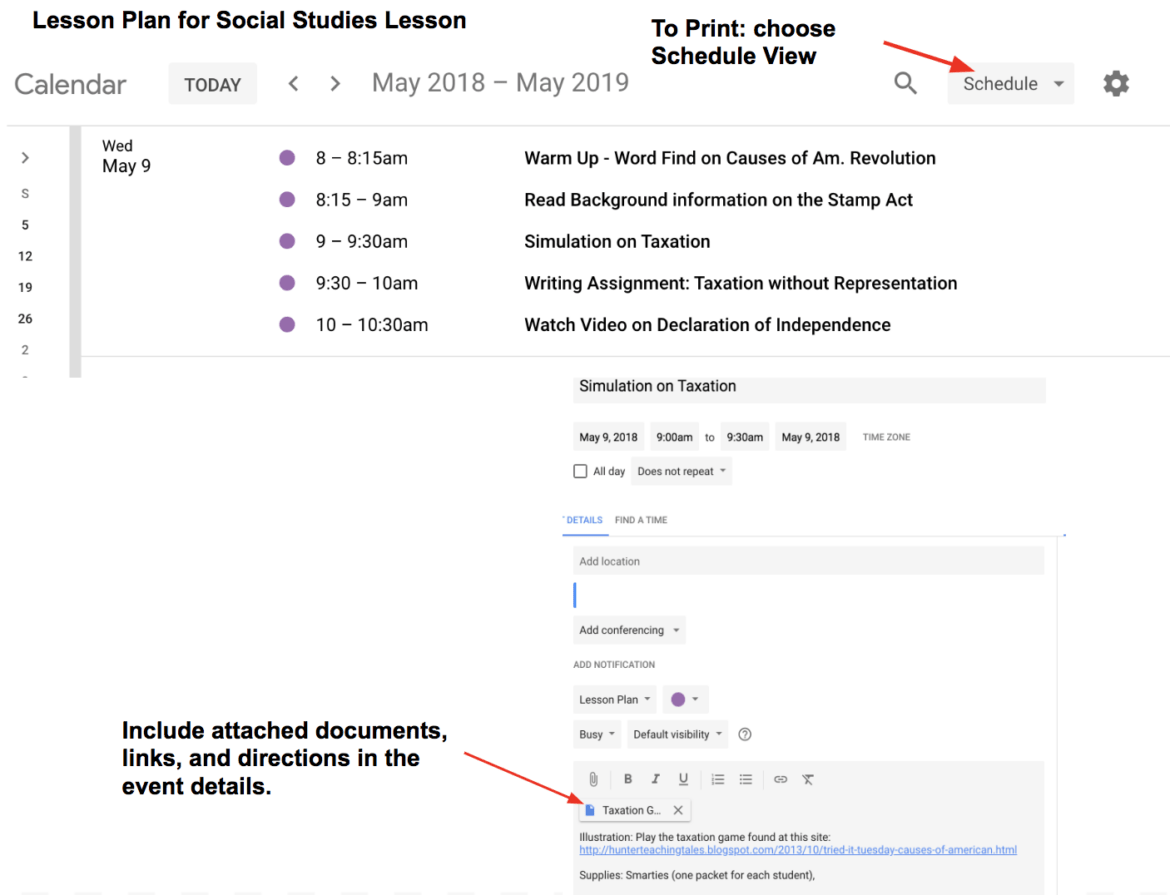 A Teacher's Guide to Google Calendar – TCEA TechNotes Blog