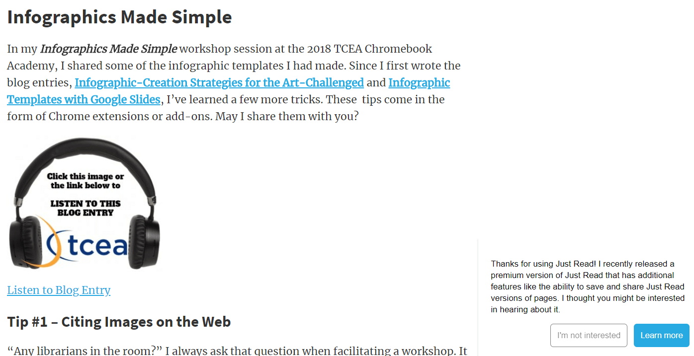 Reading Made Easy in the Chrome Browser – TCEA TechNotes Blog
