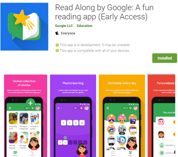 Come Read with Me: Google's Read Along App – TCEA TechNotes Blog