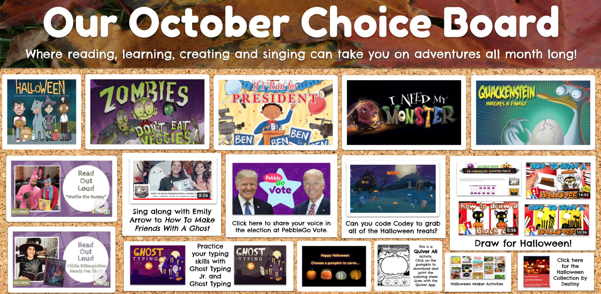 Discovering Autumn-Themed Choice Boards – TCEA TechNotes Blog