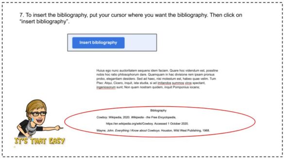 Cite Your References in Seven Easy Steps – TCEA TechNotes Blog