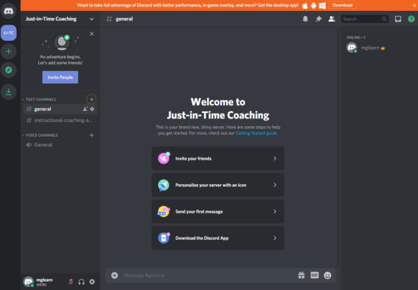 Just-in-Time Coaching with Discord – TCEA TechNotes Blog