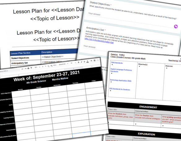 Dynamic Lesson Plan Templates to Save You Time and Energy – TCEA ...