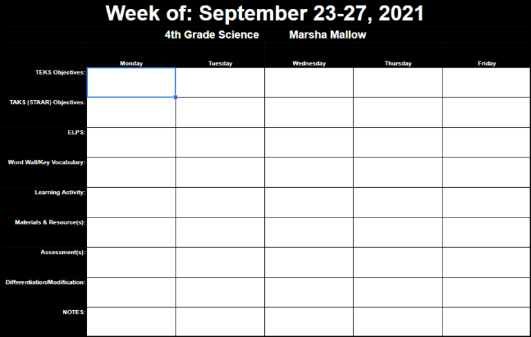 Dynamic Lesson Plan Templates to Save You Time and Energy – TCEA ...