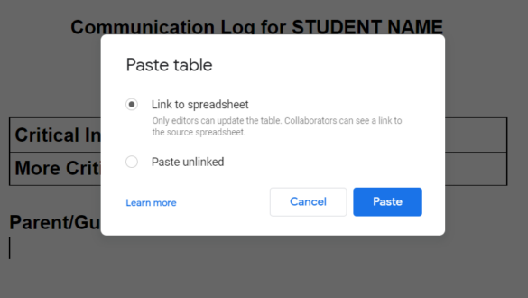 Three Steps to an Easy Communications Log with Google Tools – TCEA ...