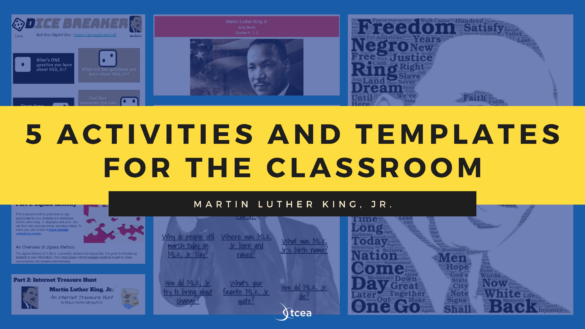 Five Martin Luther King, Jr. Activities and Templates for the Classroom ...