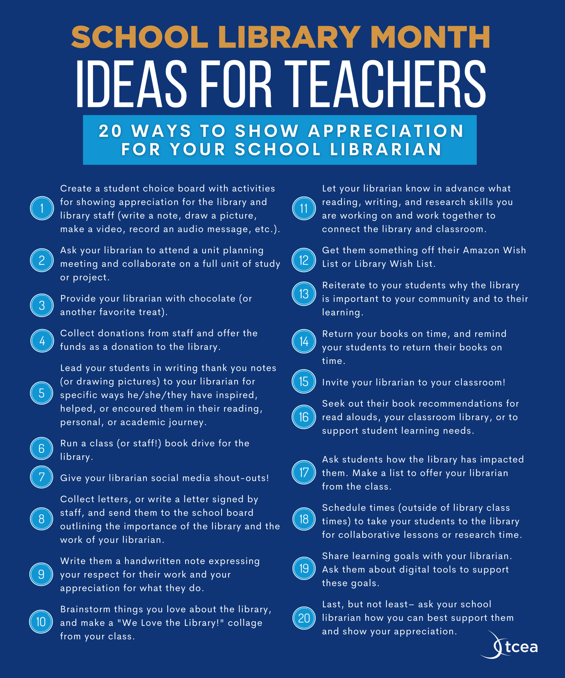 School Library Month: Make Your Librarian Feel Valued This April – TCEA ...