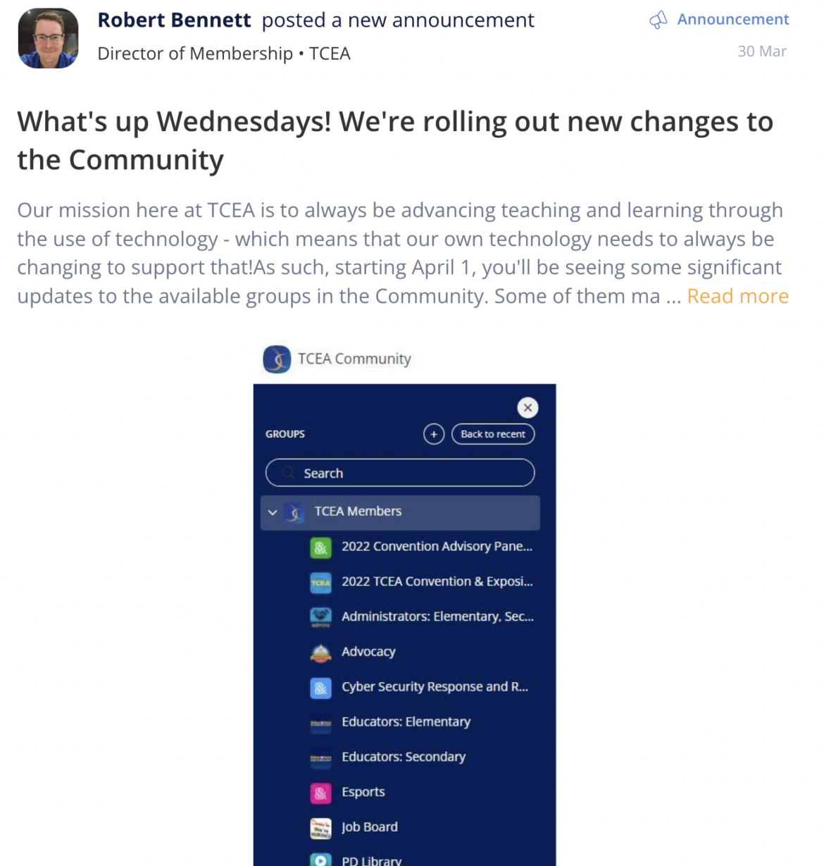 TCEA's New, FREE, and Open Community Groups – TCEA TechNotes Blog