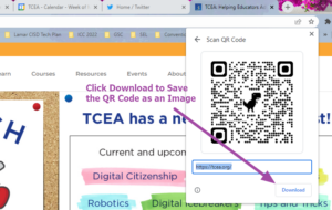 Easily Share Websites with Chrome’s QR Code Generator – TCEA TechNotes Blog