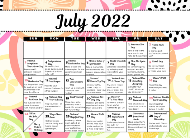 How to Celebrate Every Day of Summer – TCEA TechNotes Blog