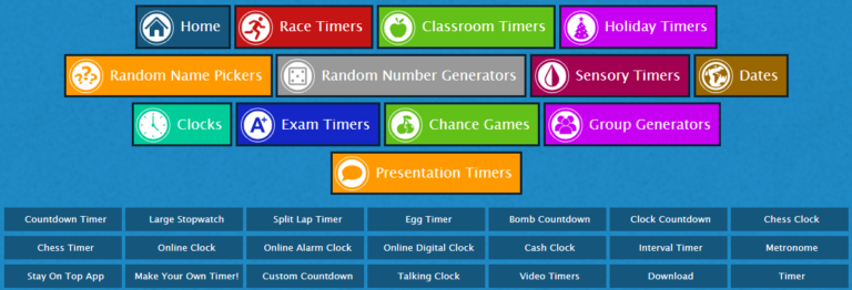 Seven Online Timers to Try in Your Classroom – TCEA TechNotes Blog
