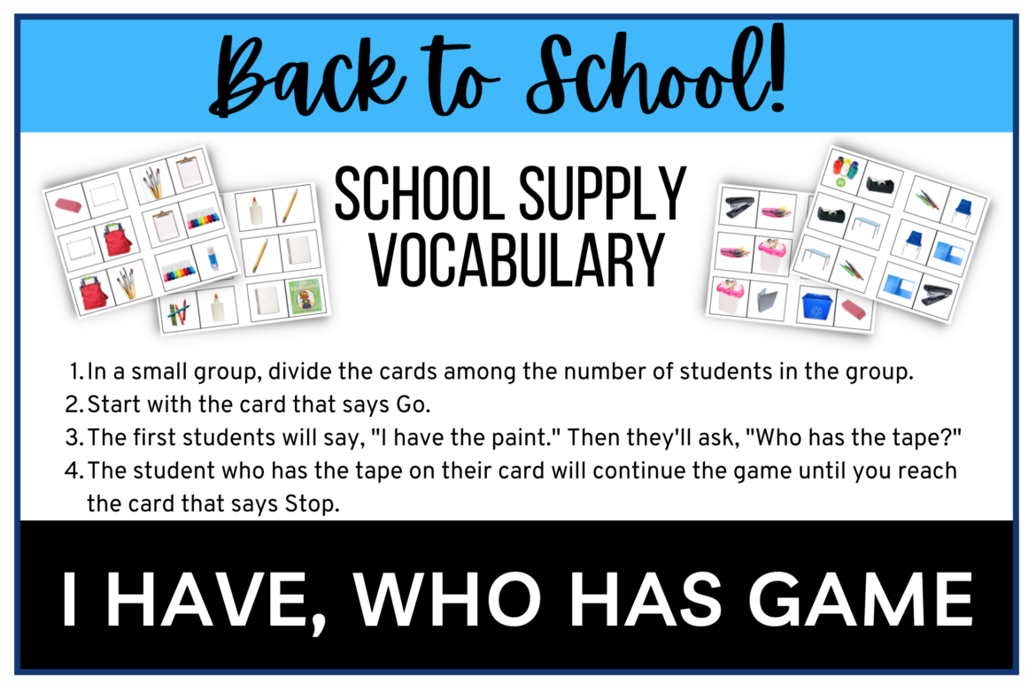 Three Editable Back To School Activities For Language Development ...