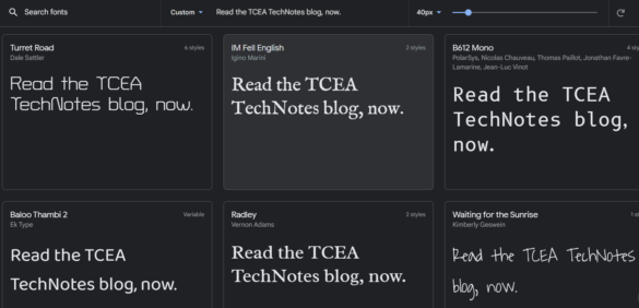 Discover and Add Popular Google Fonts to Your Workspace – TCEA ...