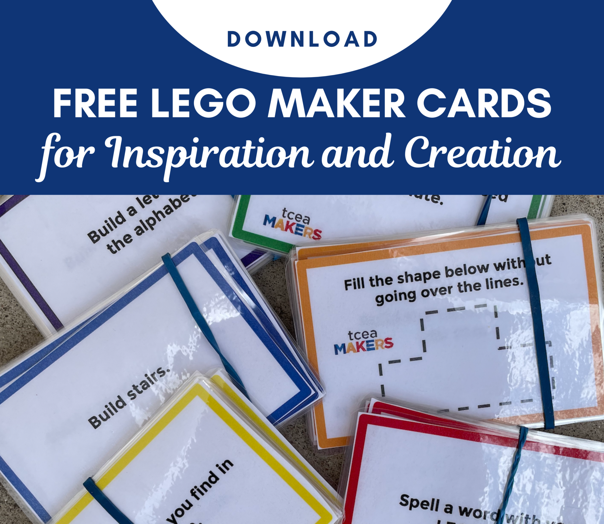 Download Free LEGO Maker Cards for Inspiration and Creation – TCEA ...