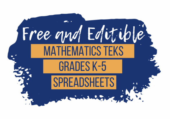 The K-5 Math TEKS and Free, Editable Spreadsheets – TCEA TechNotes Blog