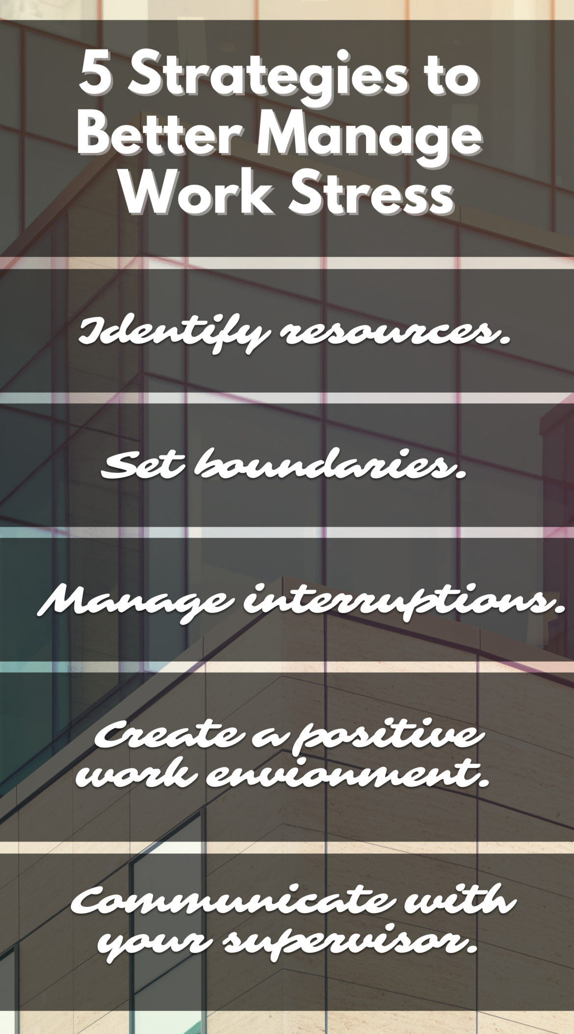 Five Strategies to Better Manage Work Stress – TCEA TechNotes Blog