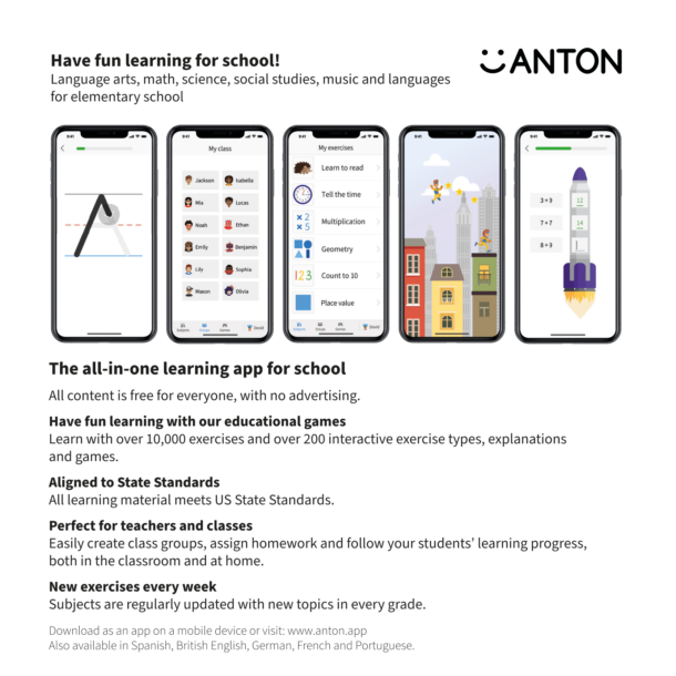 ANTON: Free Digital Activities and Games for K-8 Students – TCEA ...