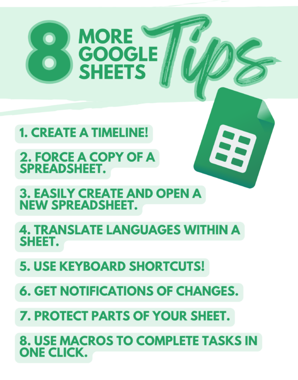 Eight More Google Sheets Tips to Save You Time – TCEA TechNotes Blog