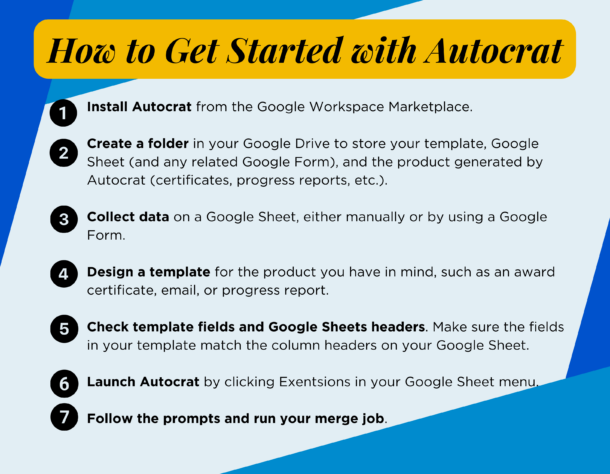 The Autocrat Add-on: Easily Generate Certificates, Progress Reports ...