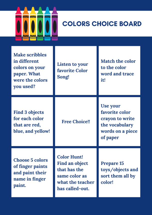 A Choice Board of Summer Learning Activities for Educators – TCEA ...