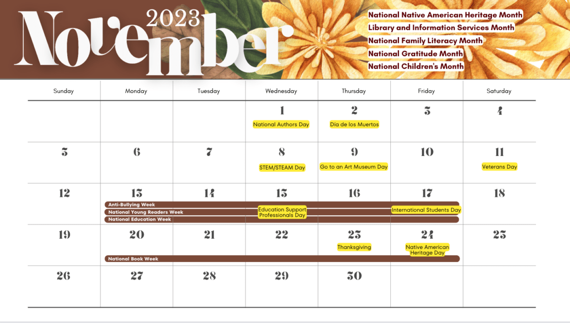 A Back to School Calendar Packed with Celebrations – TCEA TechNotes Blog
