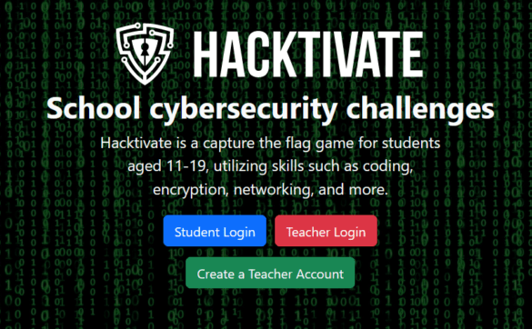 Hacktivate: Cybersecurity for Grades 6 and Up – TCEA TechNotes Blog