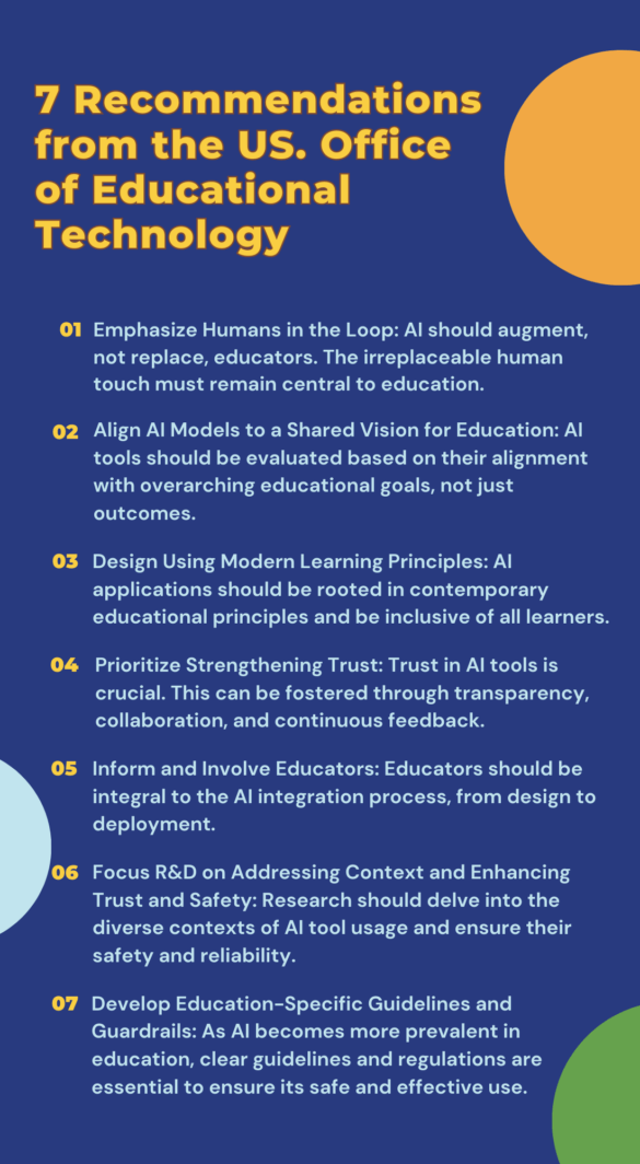 New AI Recommendations from the U.S. Office of Educational Technology ...