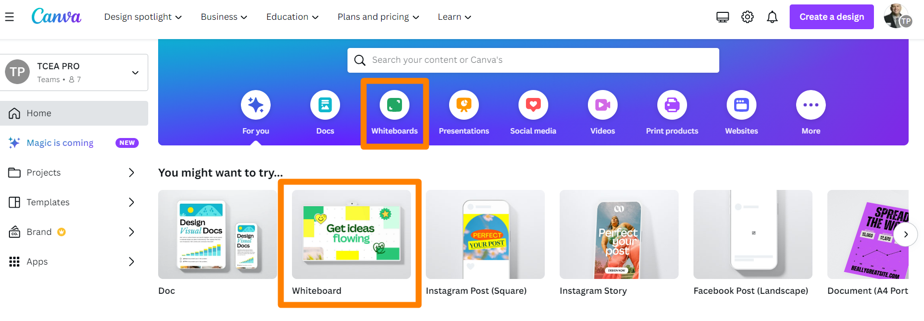 Canva Whiteboard TCEA TechNotes Blog