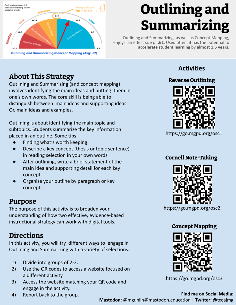 Three Engaging Activities for Outlining and Summarizing – TCEA ...