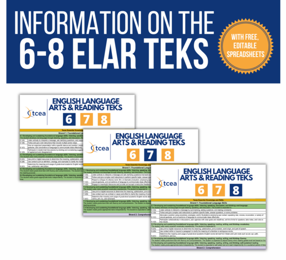 The Middle School ELAR TEKS and Free, Editable Spreadsheets – TCEA ...