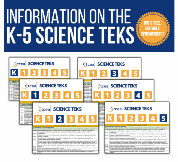 The NEW K-5 Science TEKS and Free, Editable Spreadsheets – TCEA ...