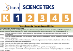 The NEW K-5 Science TEKS and Free, Editable Spreadsheets – TCEA ...