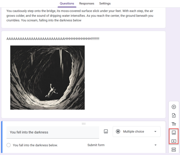 Make "Choose Your Own Adventure" Stories with Google Forms and AI ...