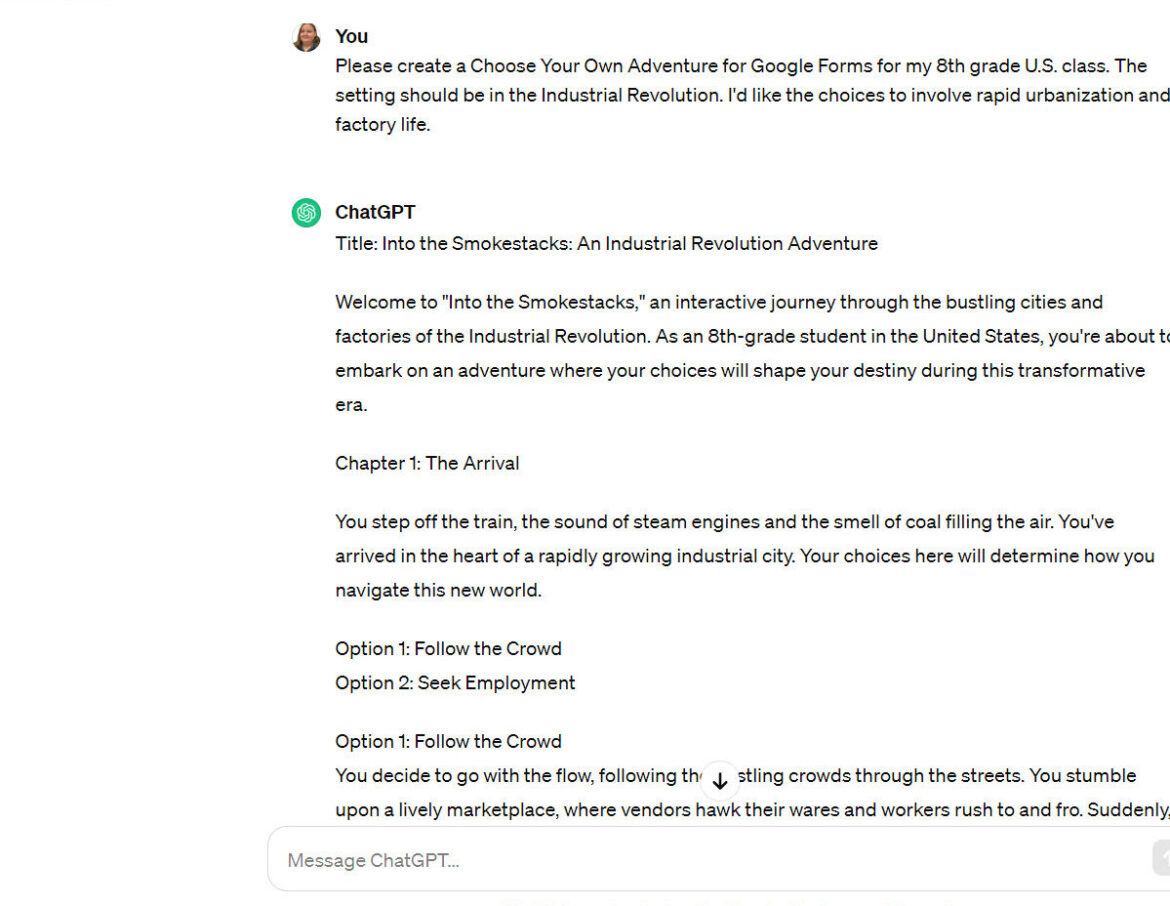 Make "Choose Your Own Adventure" Stories with Google Forms and AI ...