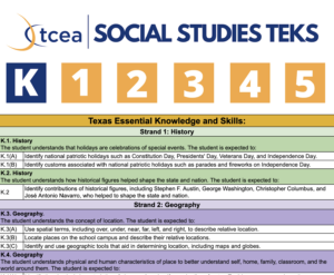 The New K-5 Social Studies TEKS and Free, Editable Spreadsheets – TCEA ...
