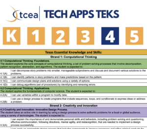 The NEW K-8 Tech App TEKS and Free, Editable Spreadsheets – TCEA ...