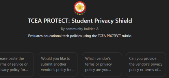 Student Privacy Shield: TCEA PROTECT – TCEA TechNotes Blog