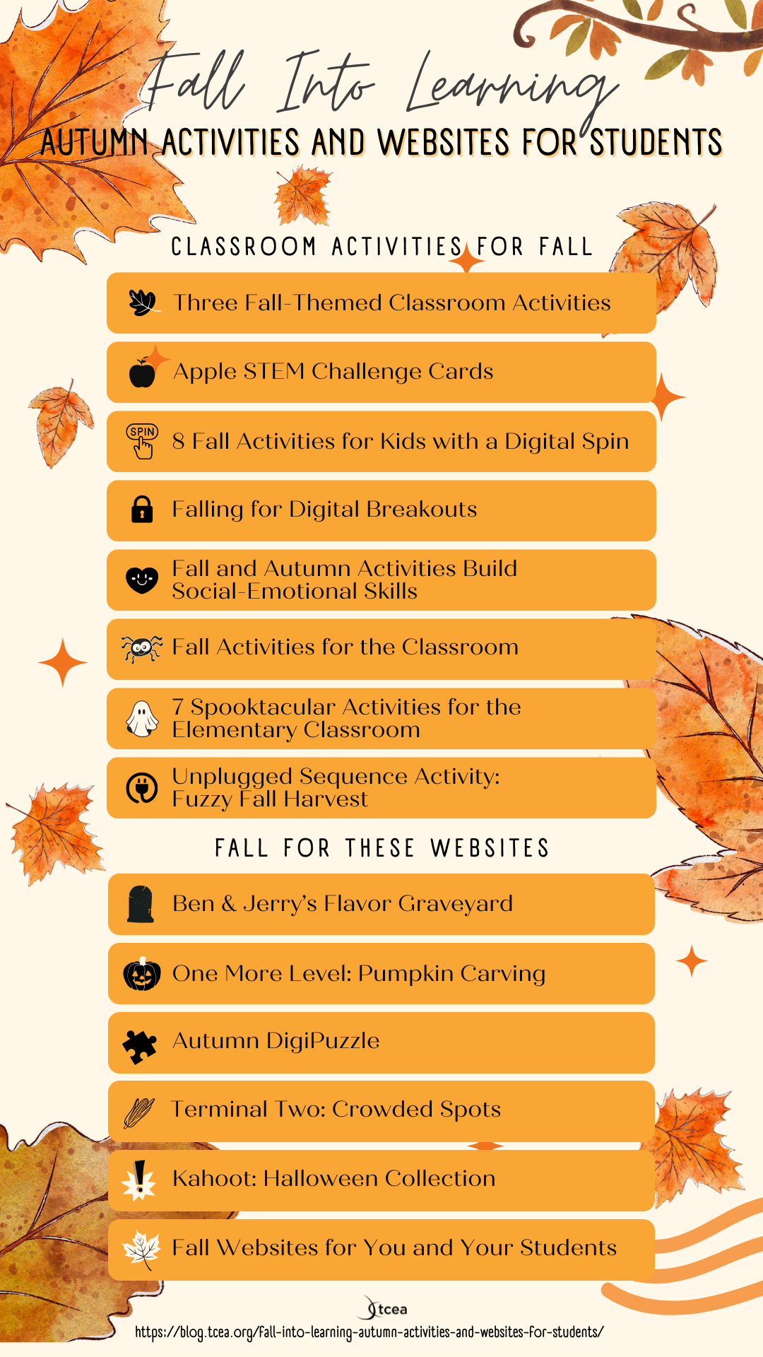 Fall Into Learning: Autumn Activities and Websites for Students – TCEA ...
