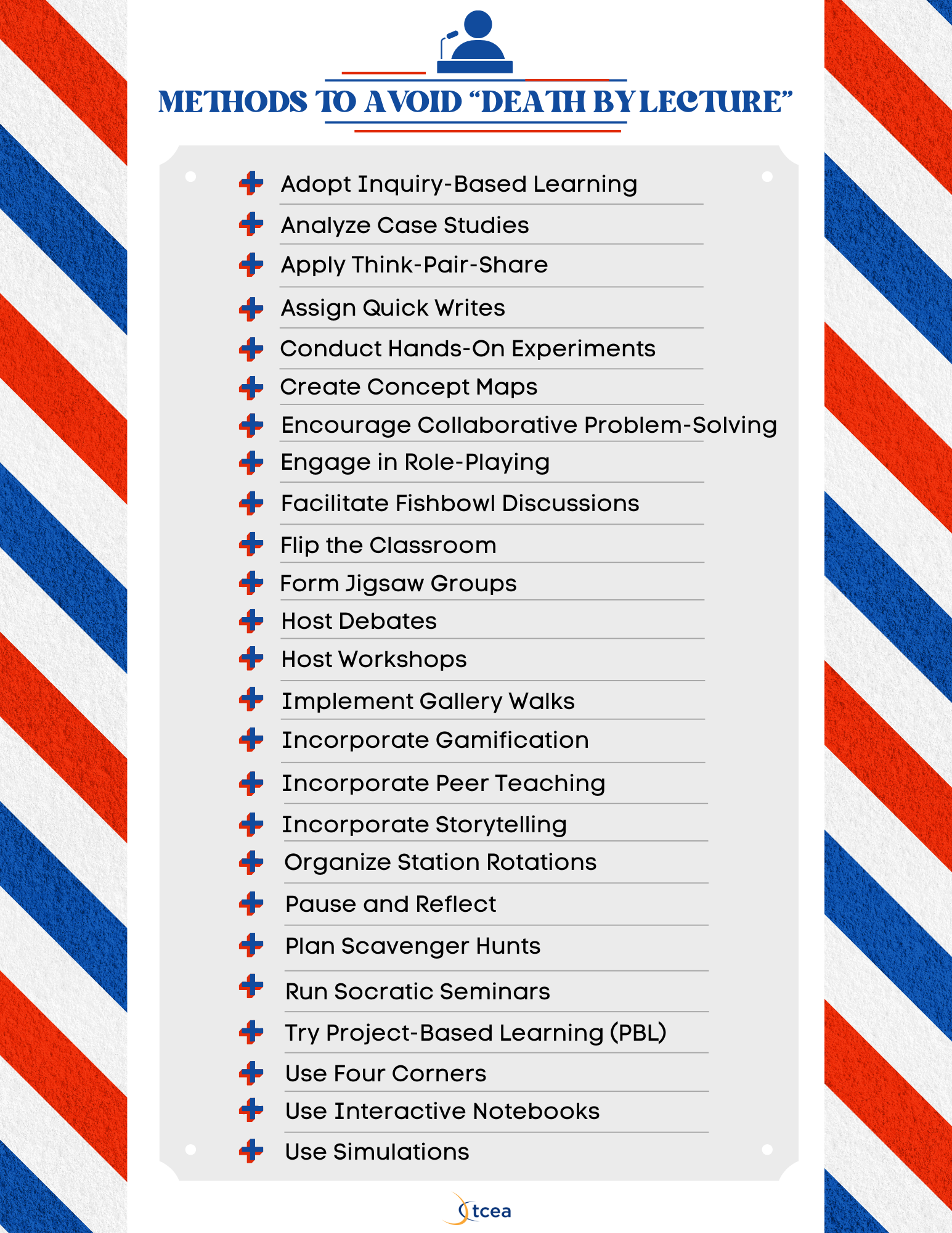 Avoiding "Death by Lecture:" 25 Strategies to Keep Students Engaged ...