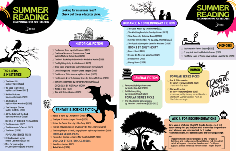Best Summer Books for Teachers Who Need a Good Escape – TCEA TechNotes Blog